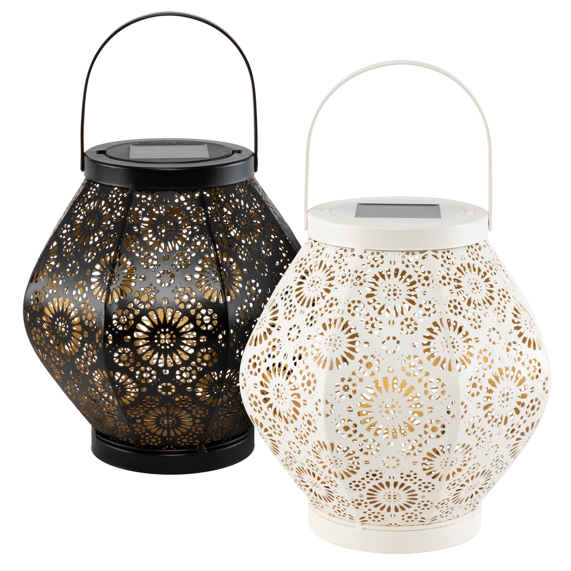 Metal Daisy Solar Lanterns - 2-Pack (Save $12) – Allsop Home & Garden
